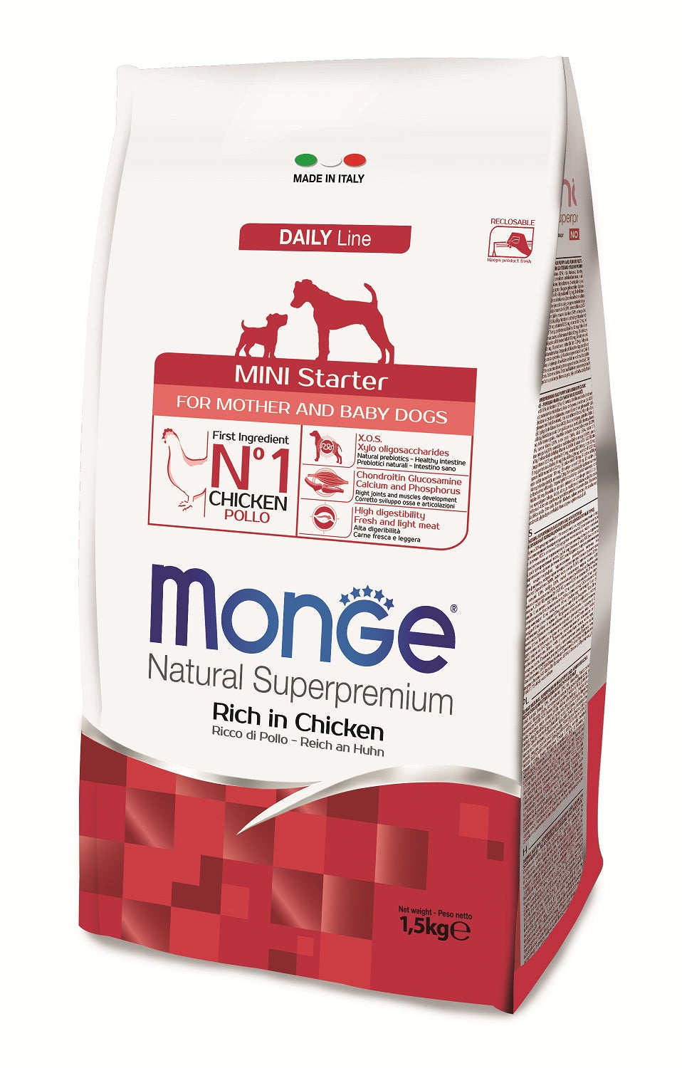Monge Daily Line – Mini Starter 1.5kg (For Mother and Baby Dogs ...
